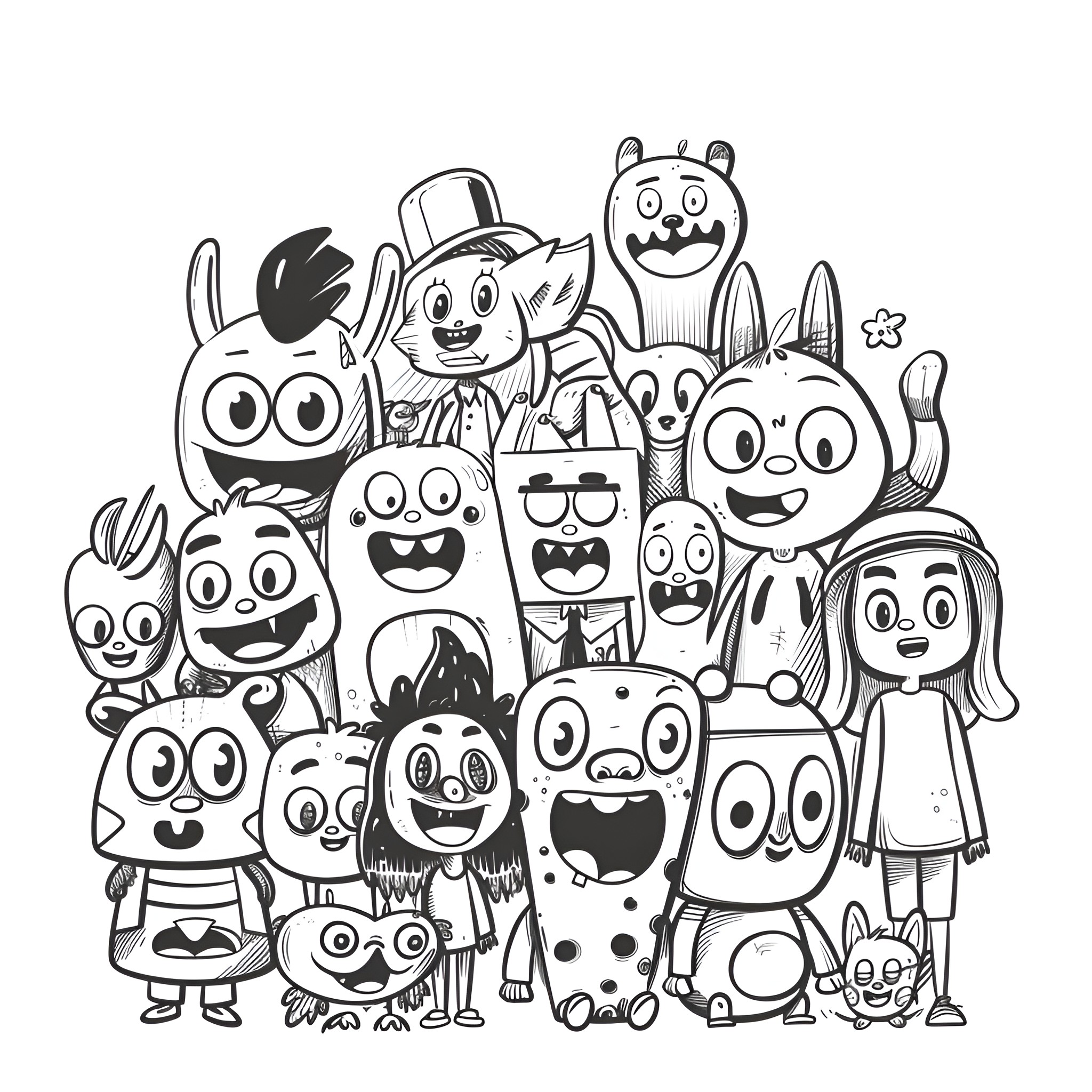 60 Best Easy Cartoon Drawing Ideas Drawing Ideas (Free Printable PDFs)