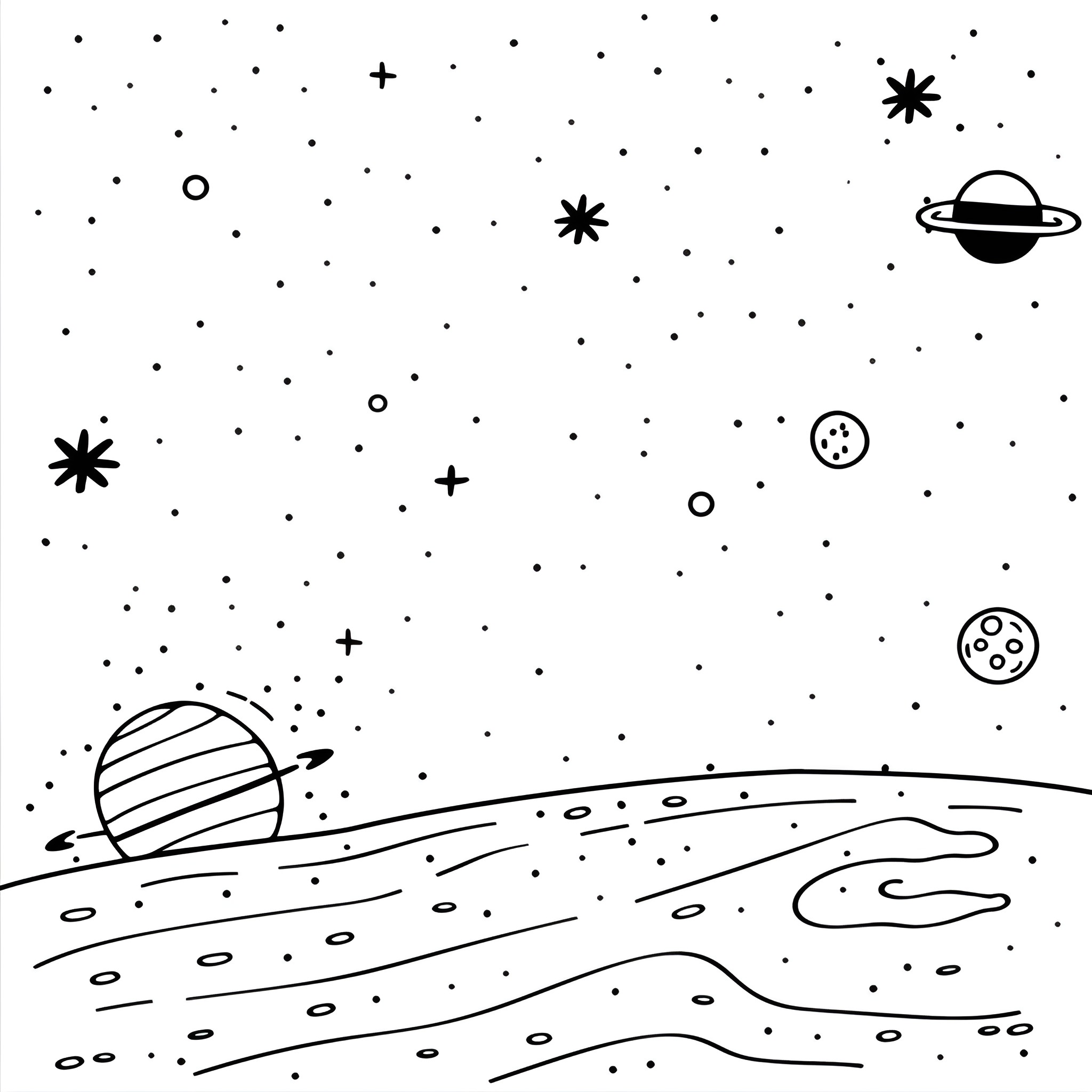 48 Best Easy Outer Space Drawing Ideas Drawing Ideas (Free Printable PDFs)