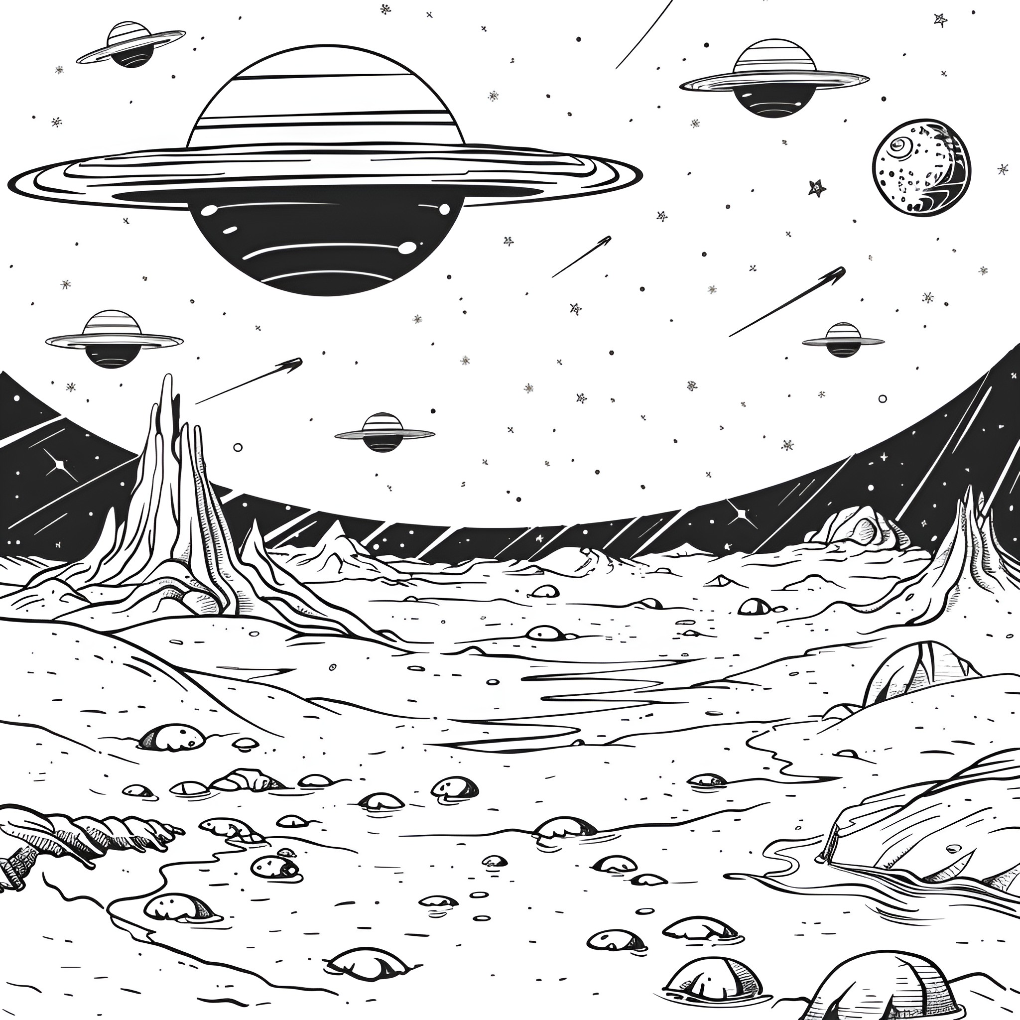48 Best Easy Outer Space Drawing Ideas Drawing Ideas (Free Printable PDFs)