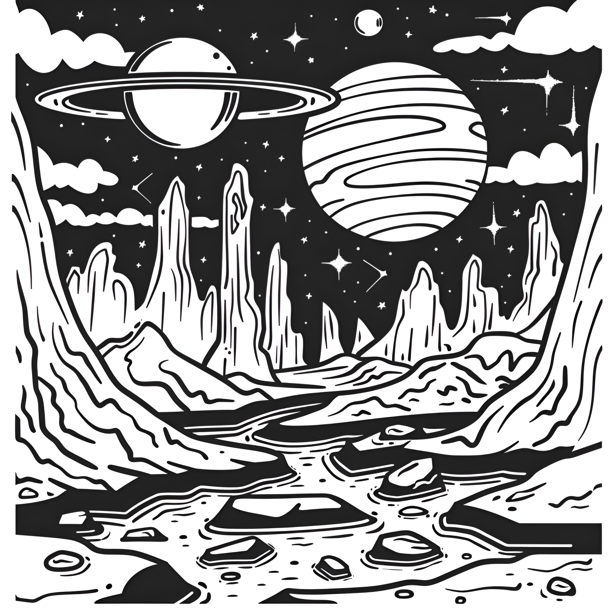 48 Best Easy Outer Space Drawing Ideas Drawing Ideas (Free Printable PDFs)