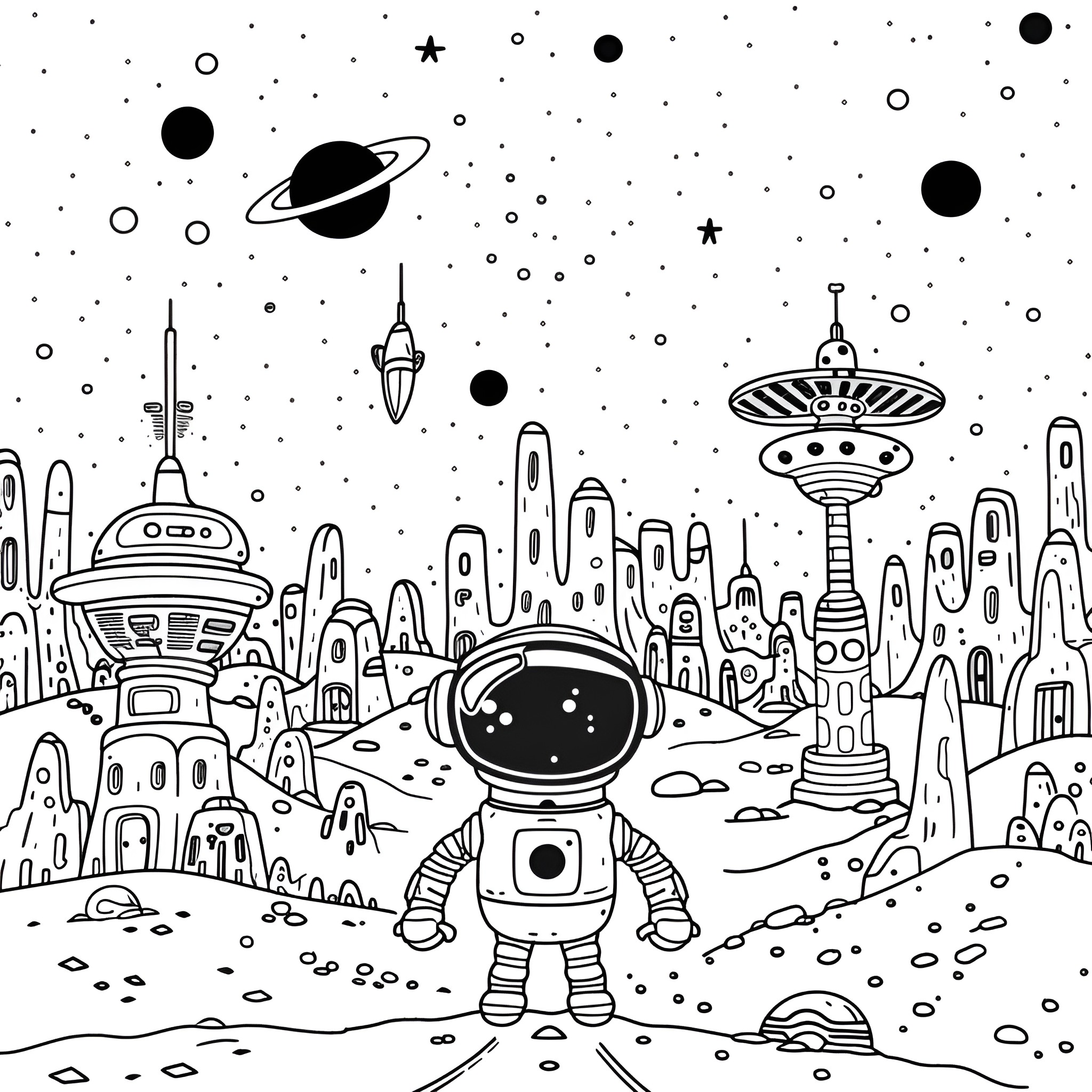 48 Best Easy Outer Space Drawing Ideas Drawing Ideas (Free Printable PDFs)