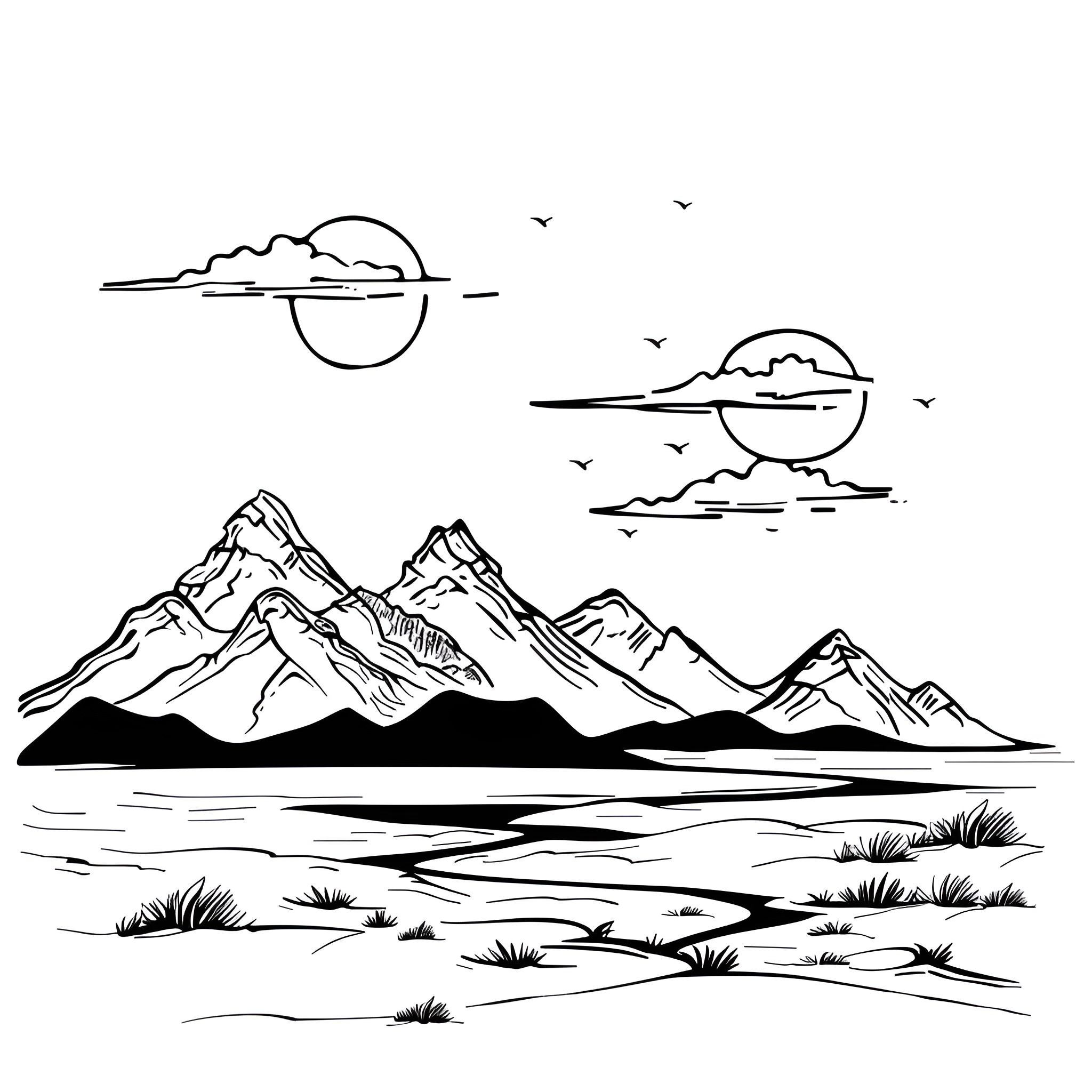 49 Best Easy Landscape Drawing Ideas Drawing Ideas (Free Printable PDFs)