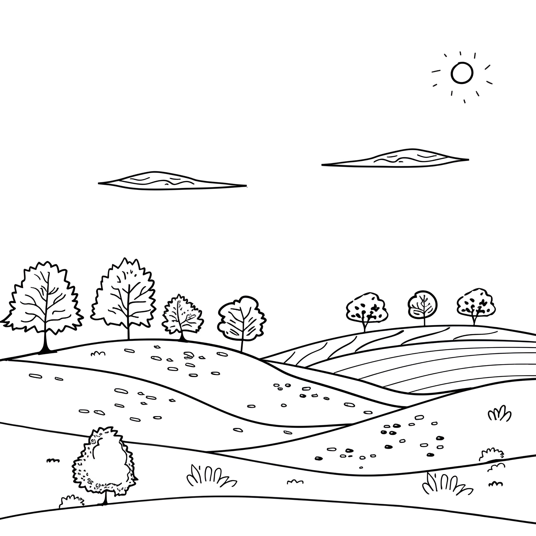 49 Best Easy Landscape Drawing Ideas Drawing Ideas (Free Printable PDFs)