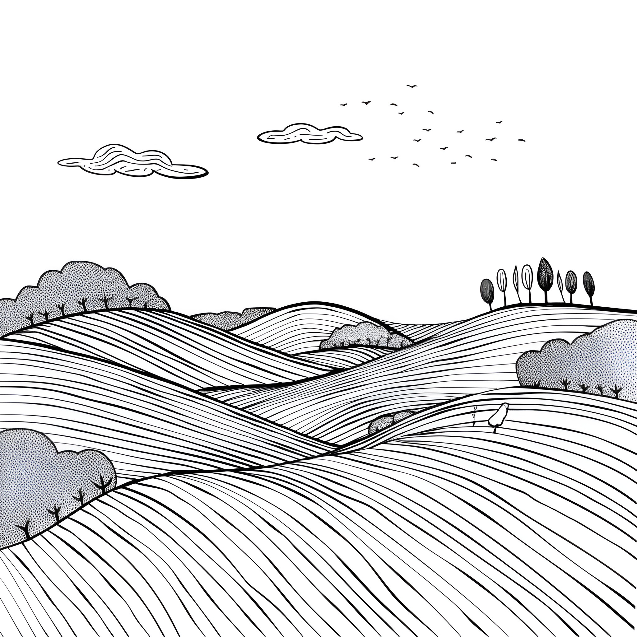 49 Best Easy Landscape Drawing Ideas Drawing Ideas (Free Printable PDFs)