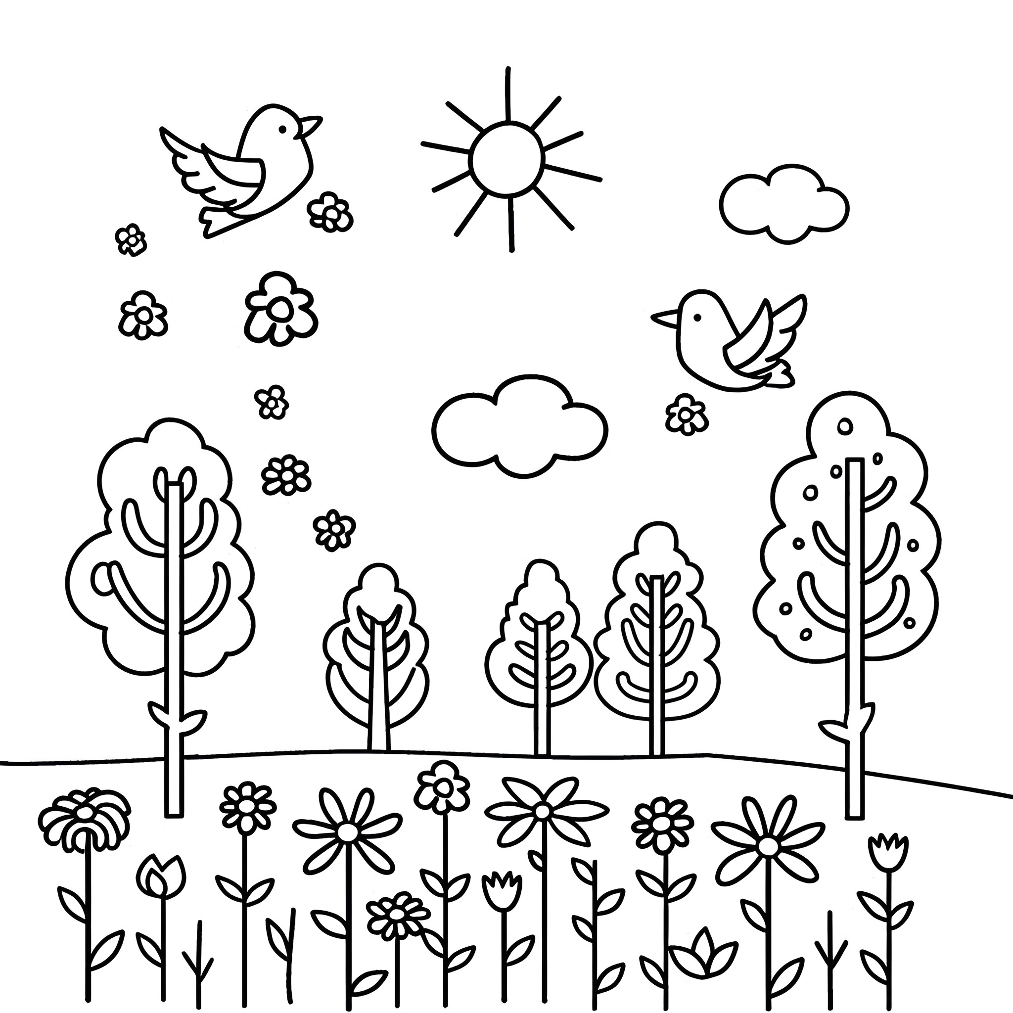 48 Best Easy Springtime Drawing Ideas Drawing Ideas (Free Printable PDFs)