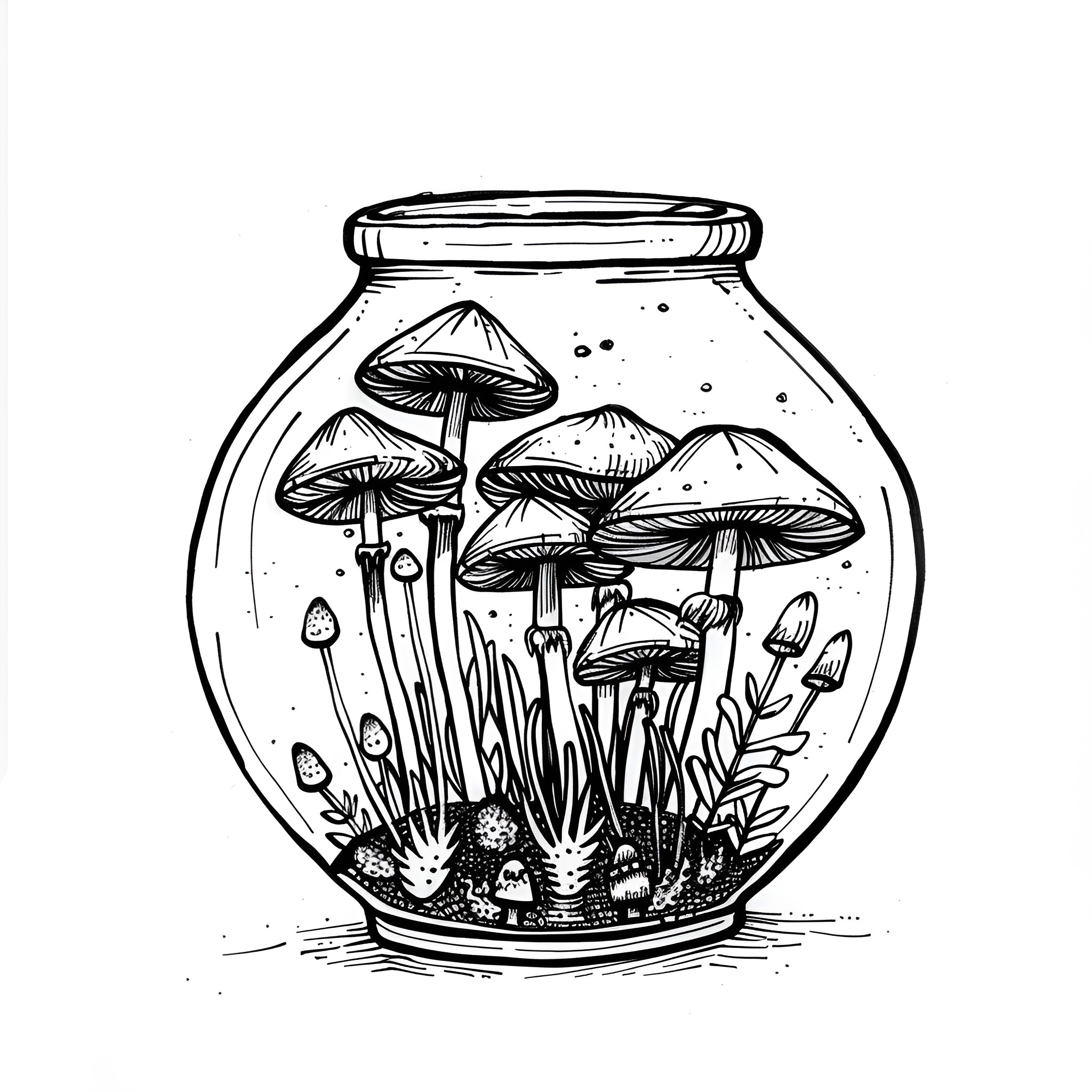 48 Best Easy Mushrooms Drawing Ideas Drawing Ideas (Free Printable PDFs)