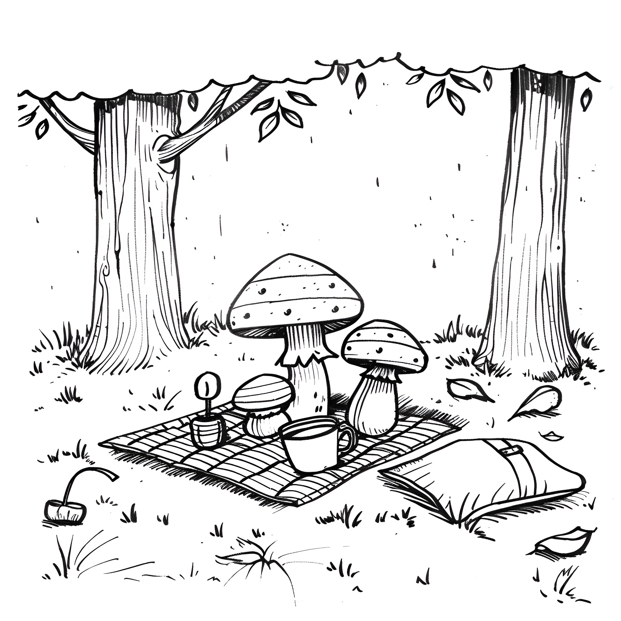48 Best Easy Mushrooms Drawing Ideas Drawing Ideas (Free Printable PDFs)