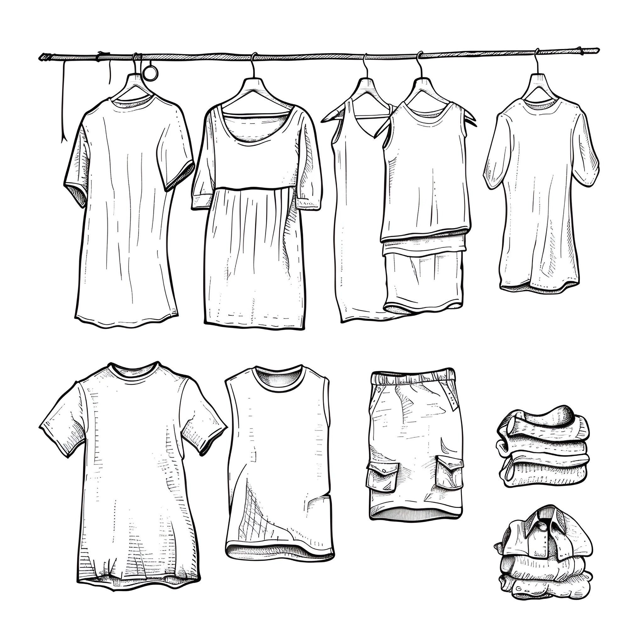 52 Best Easy Clothes Drawing Ideas Drawing Ideas (Free Printable PDFs)