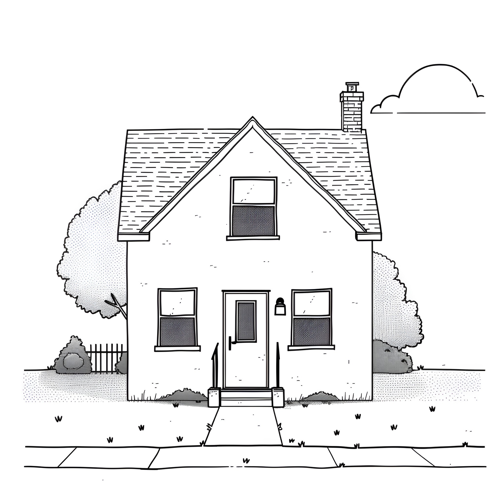 72 Best Easy House Drawing Ideas Drawing Ideas (Free Printable PDFs)