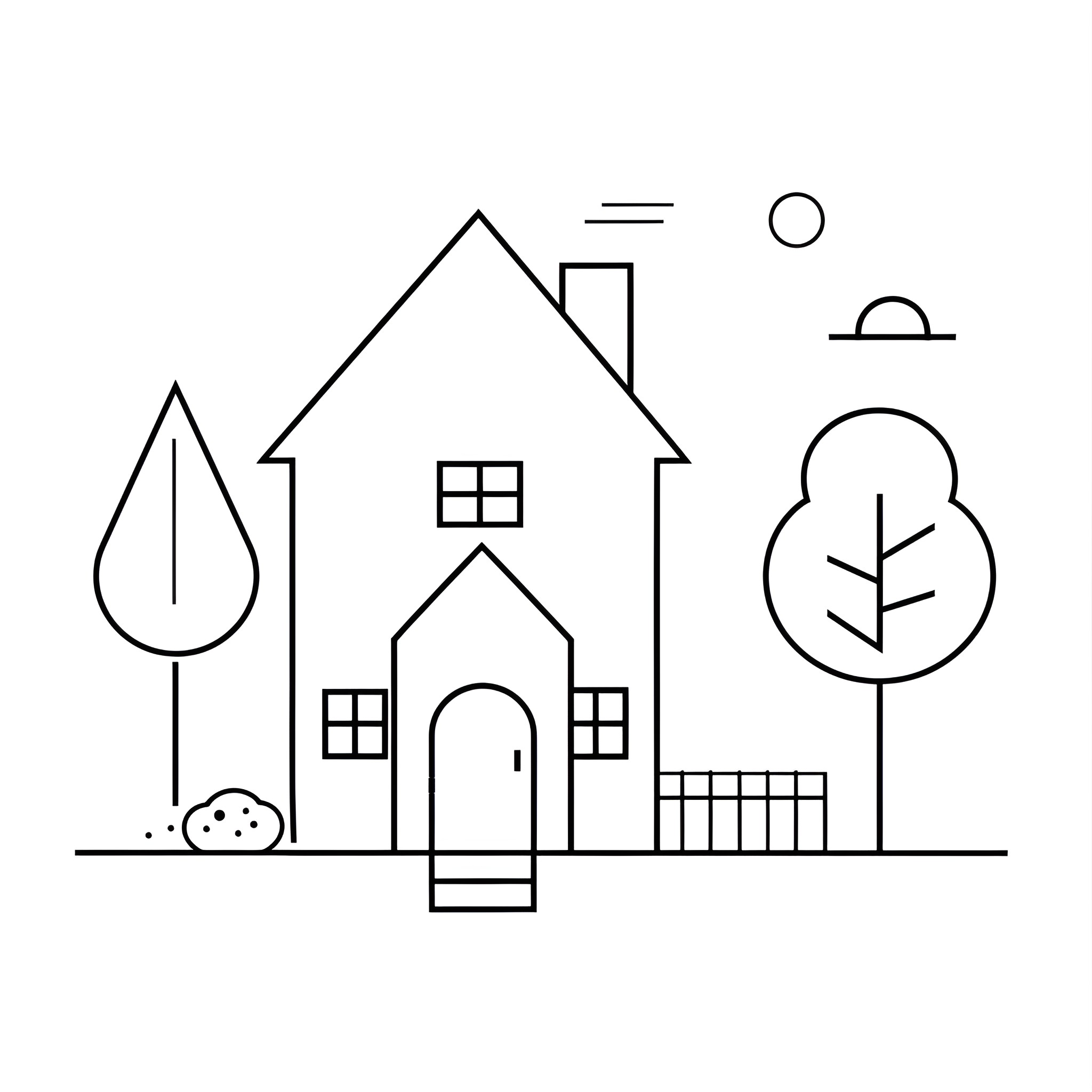 72 Best Easy House Drawing Ideas Drawing Ideas (Free Printable PDFs)