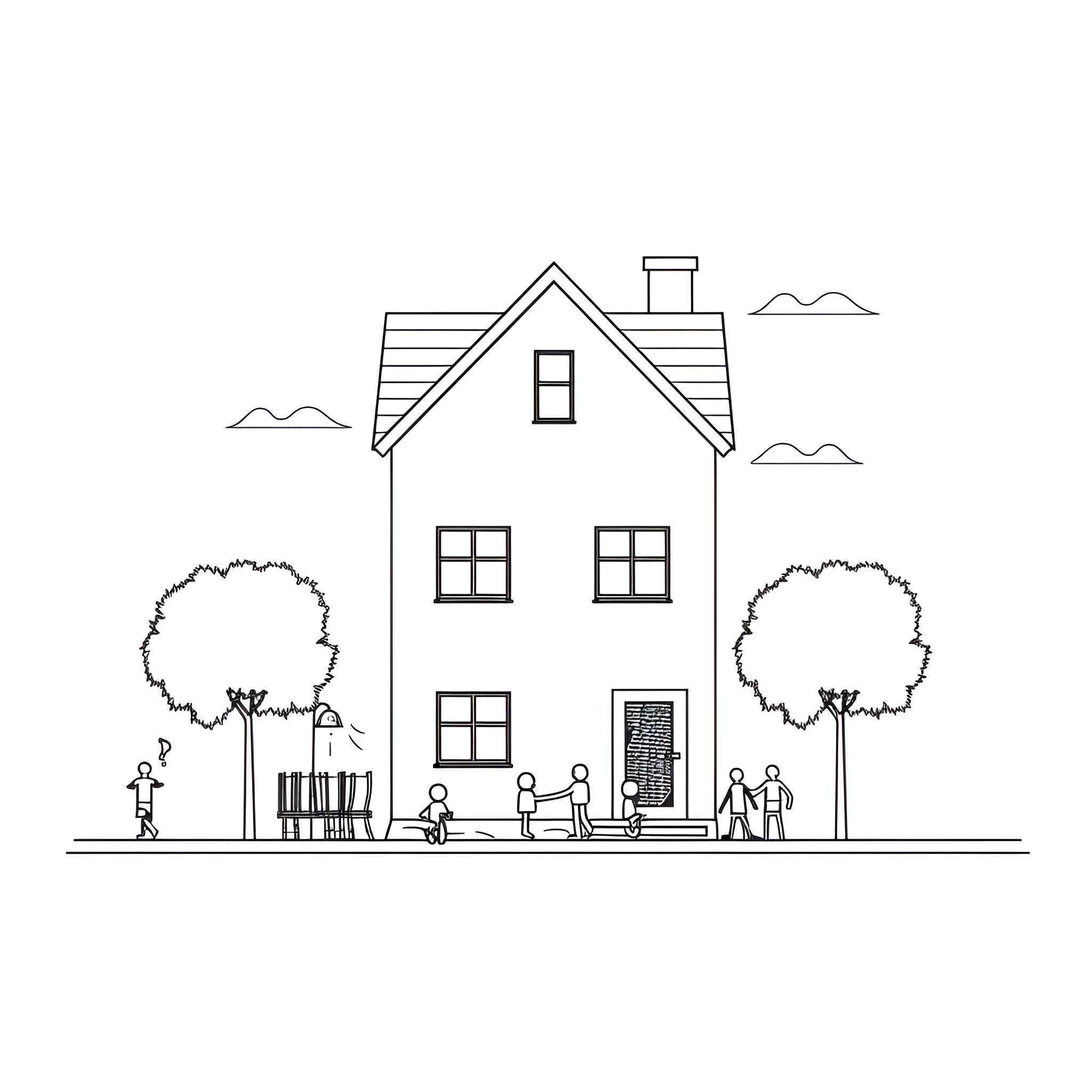 72 Best Easy House Drawing Ideas Drawing Ideas (Free Printable PDFs)