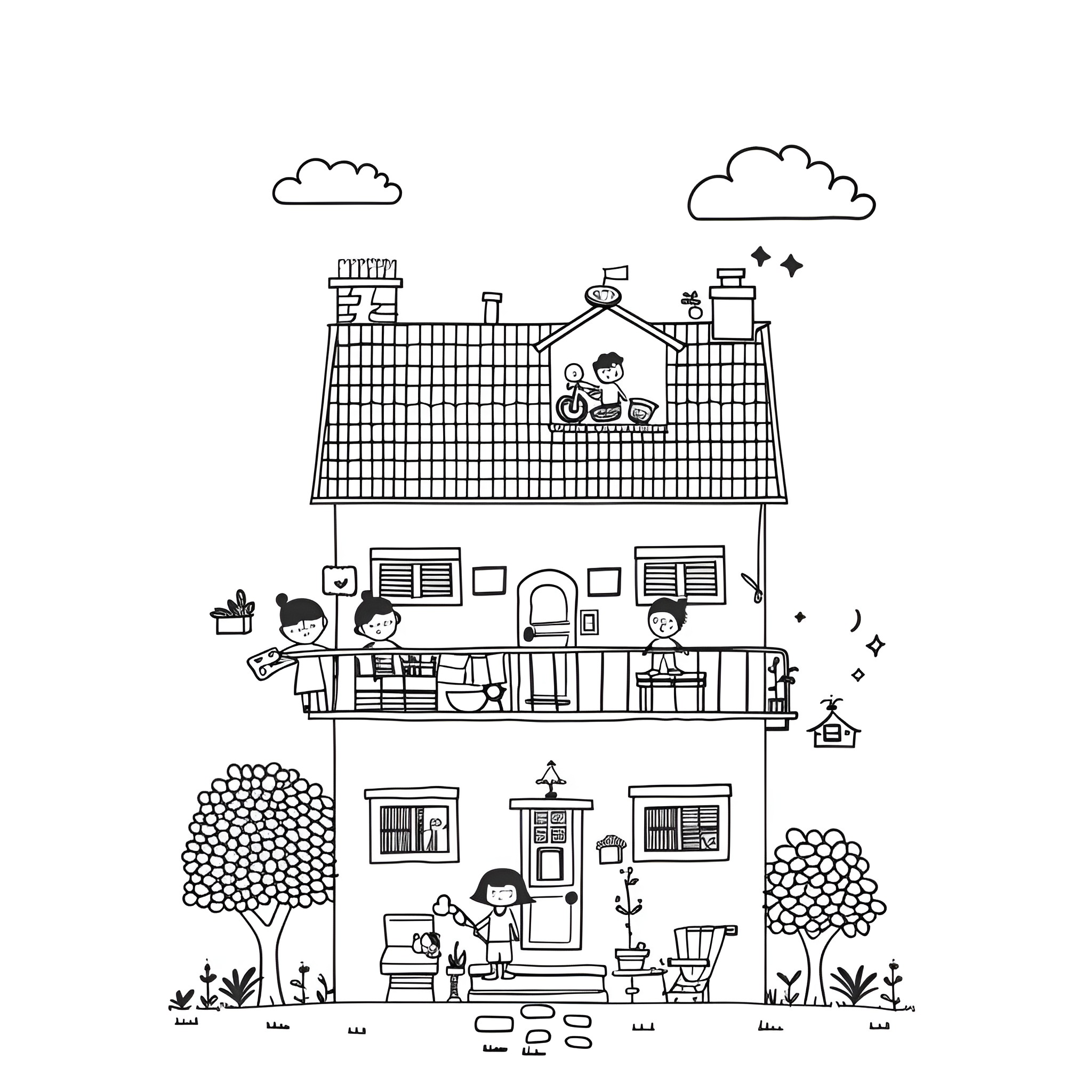 72 Best Easy House Drawing Ideas Drawing Ideas (Free Printable PDFs)