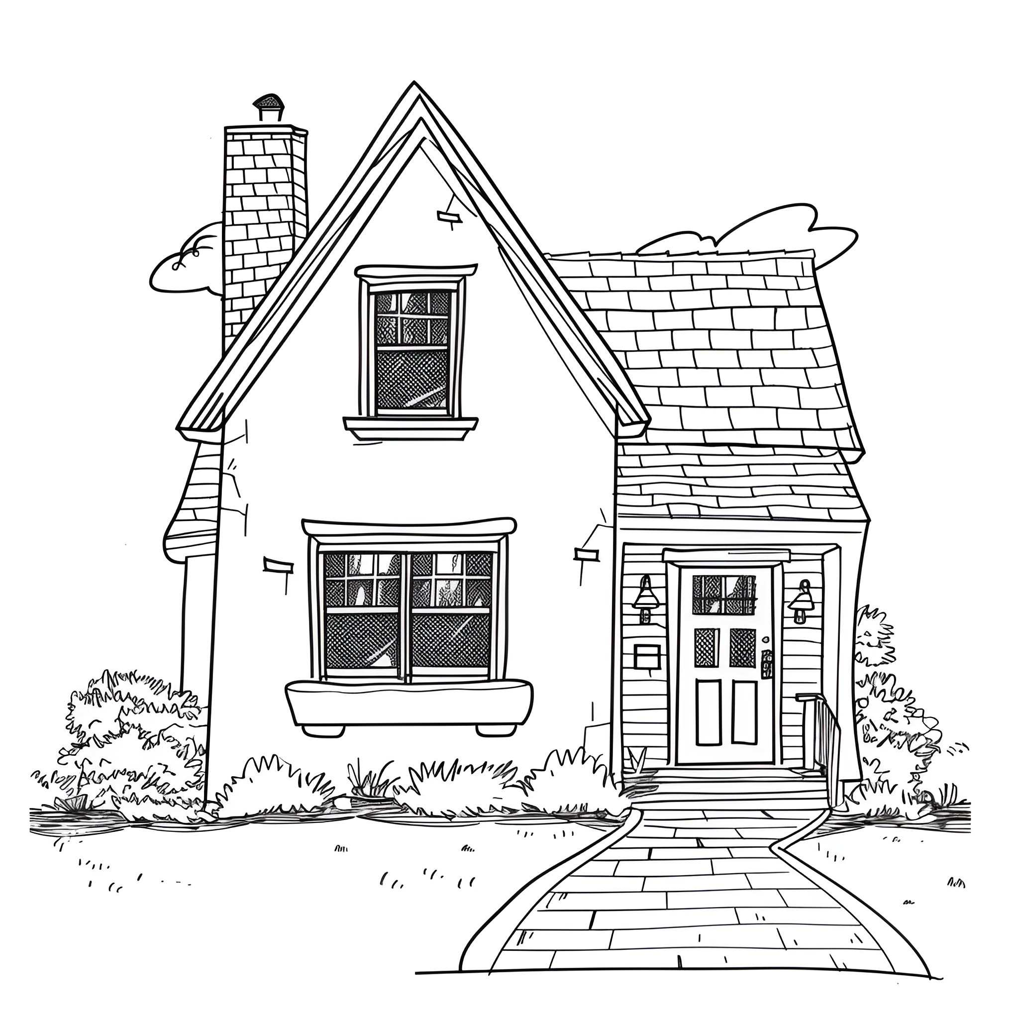 72 Best Easy House Drawing Ideas Drawing Ideas (Free Printable PDFs)