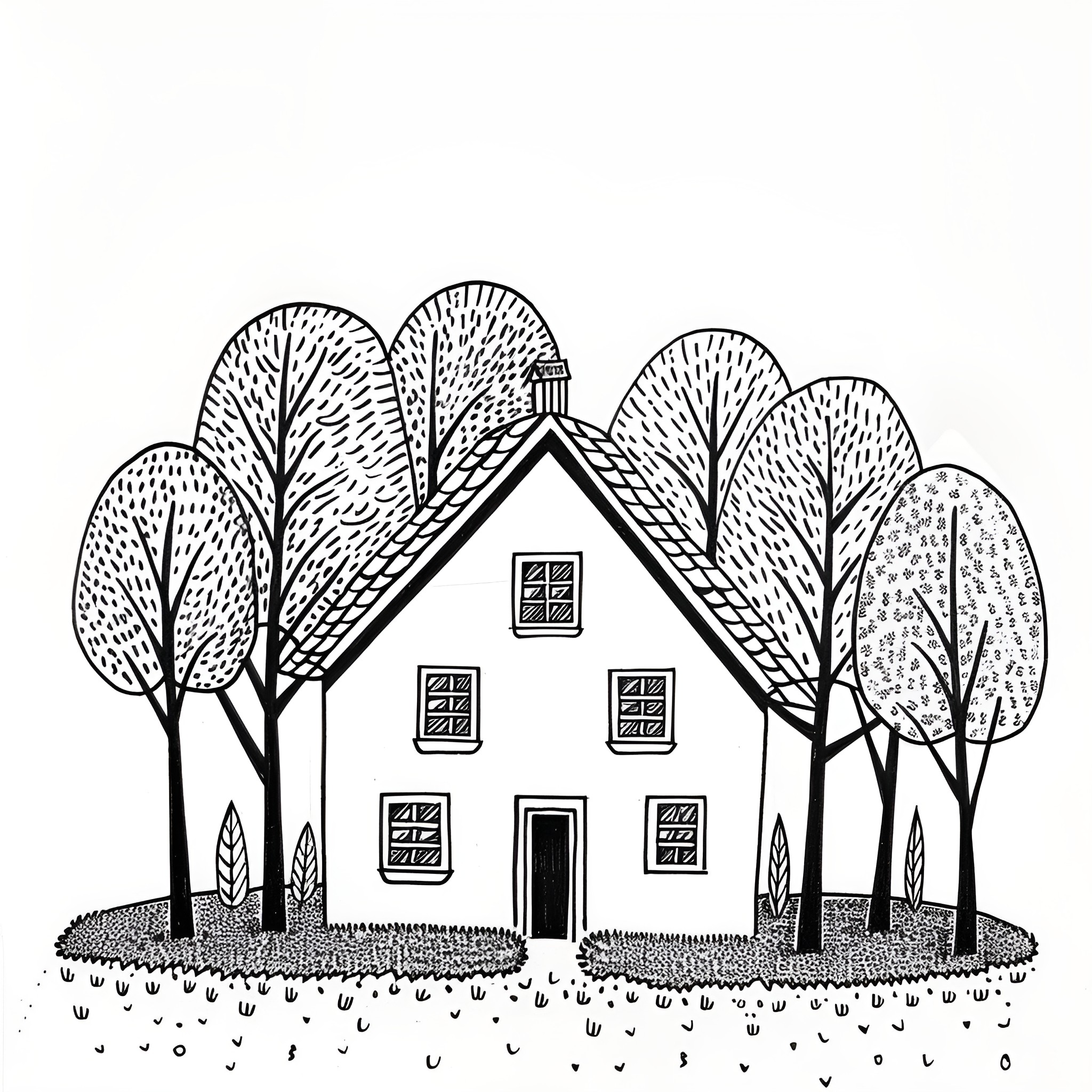 72 Best Easy House Drawing Ideas Drawing Ideas (Free Printable PDFs)