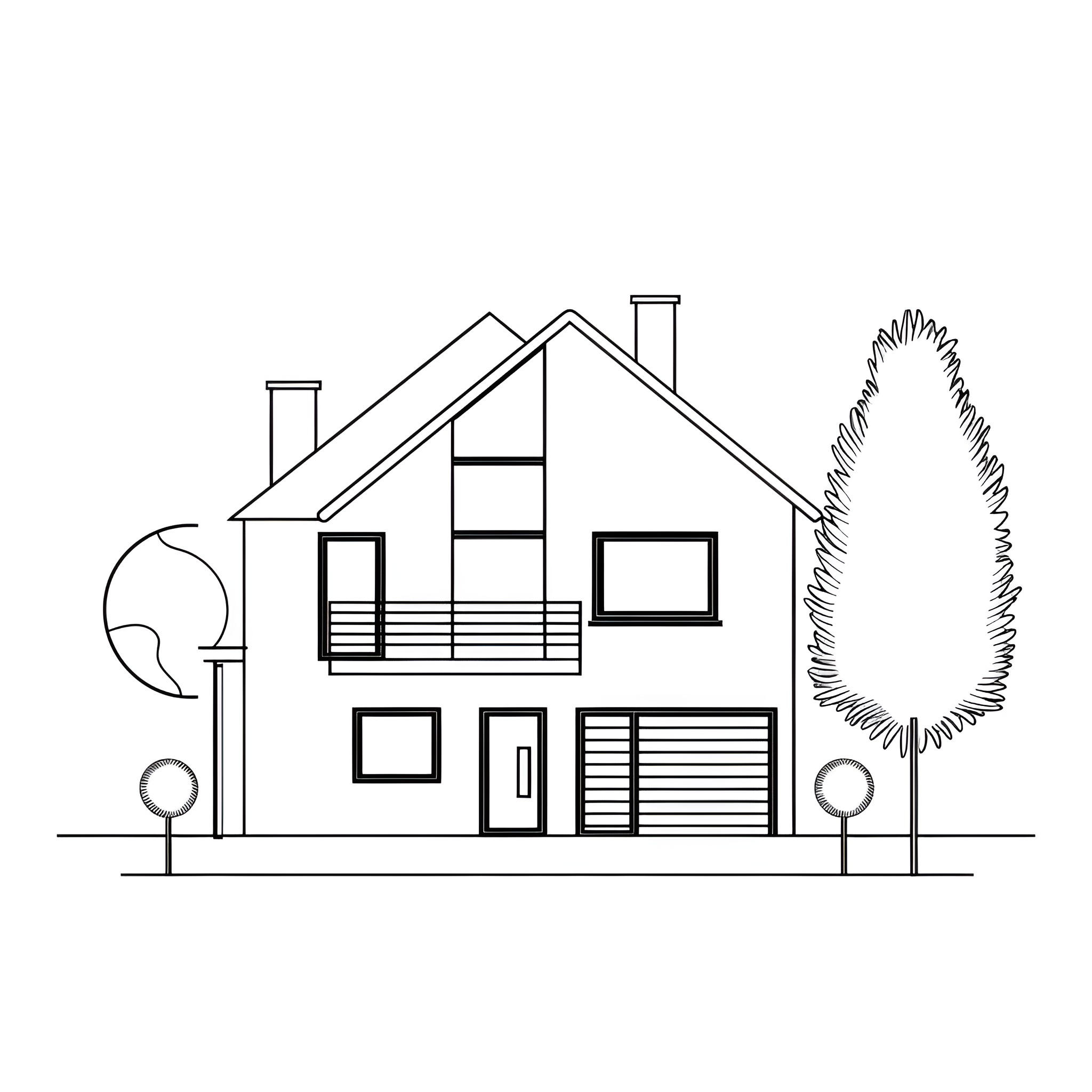 72 Best Easy House Drawing Ideas Drawing Ideas (Free Printable PDFs)