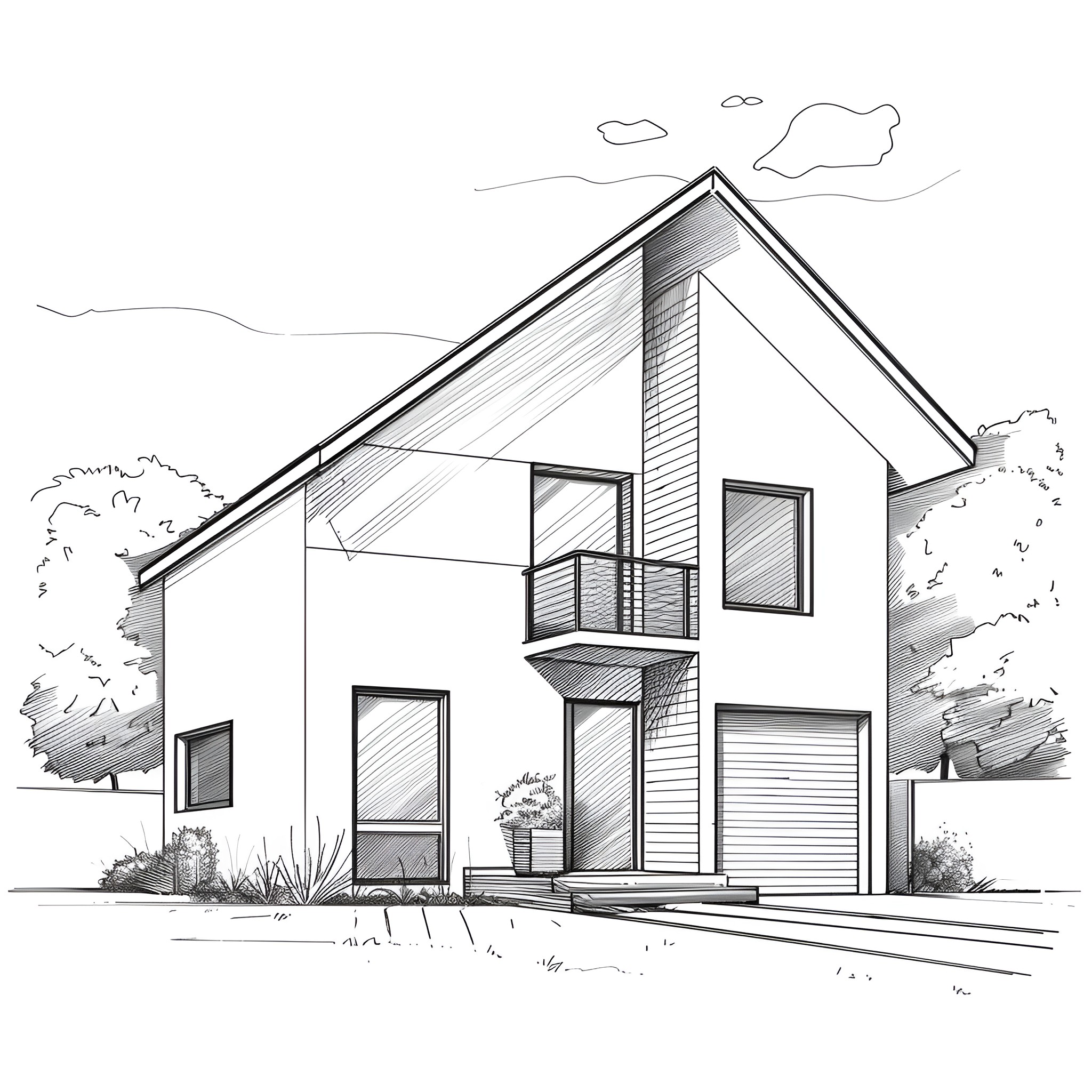 72 Best Easy House Drawing Ideas Drawing Ideas (Free Printable PDFs)