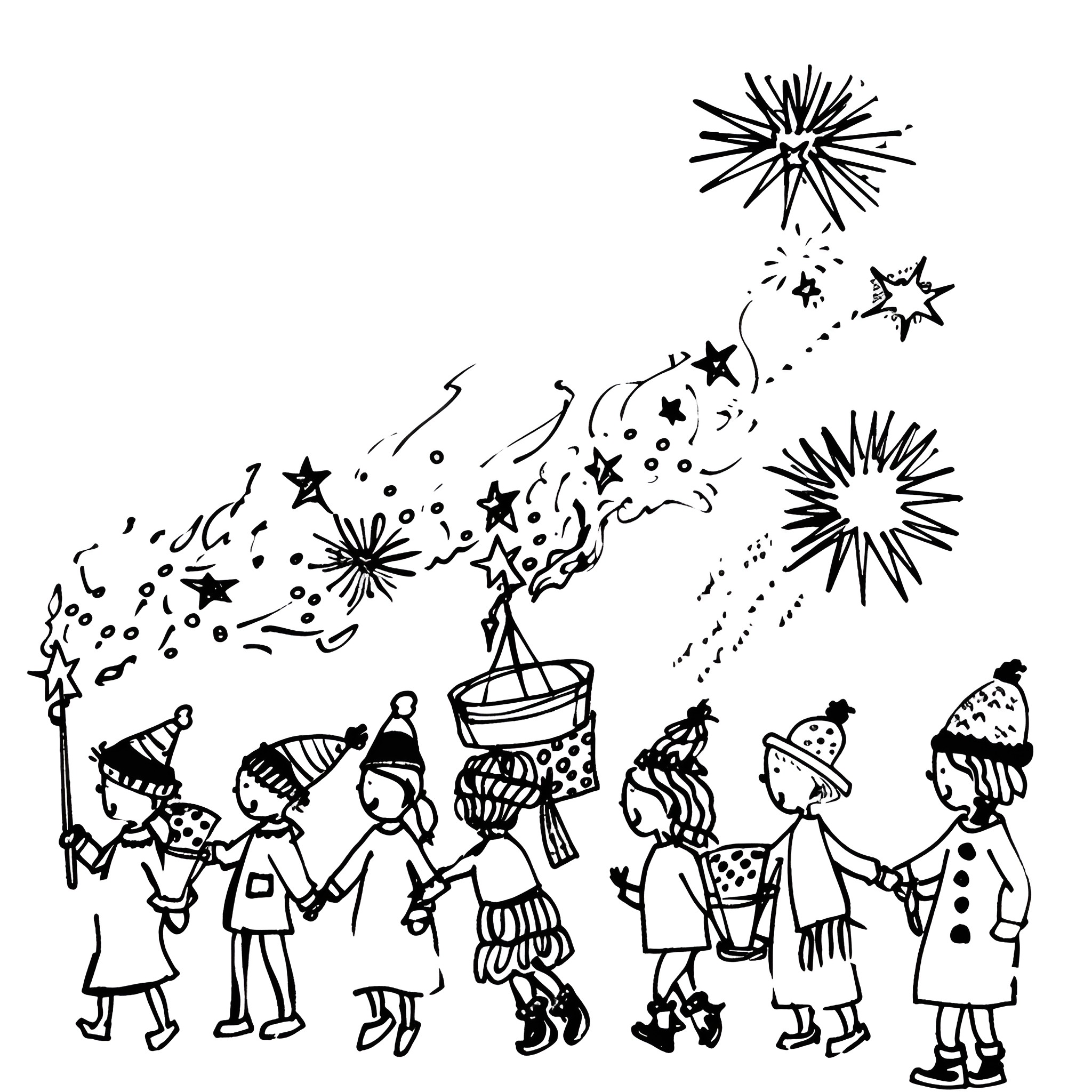 48 Best Easy New Year Drawing Ideas Drawing Ideas (Free Printable PDFs)