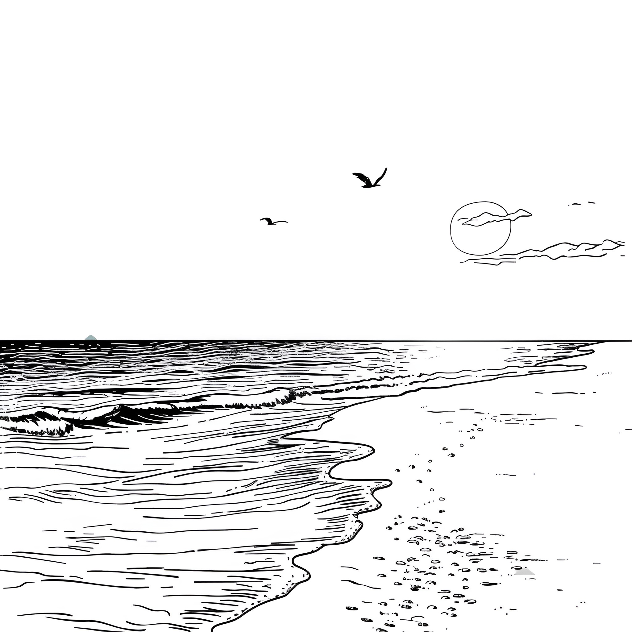 44 Best Easy Beach Drawing Ideas Drawing Ideas (Free Printable PDFs)