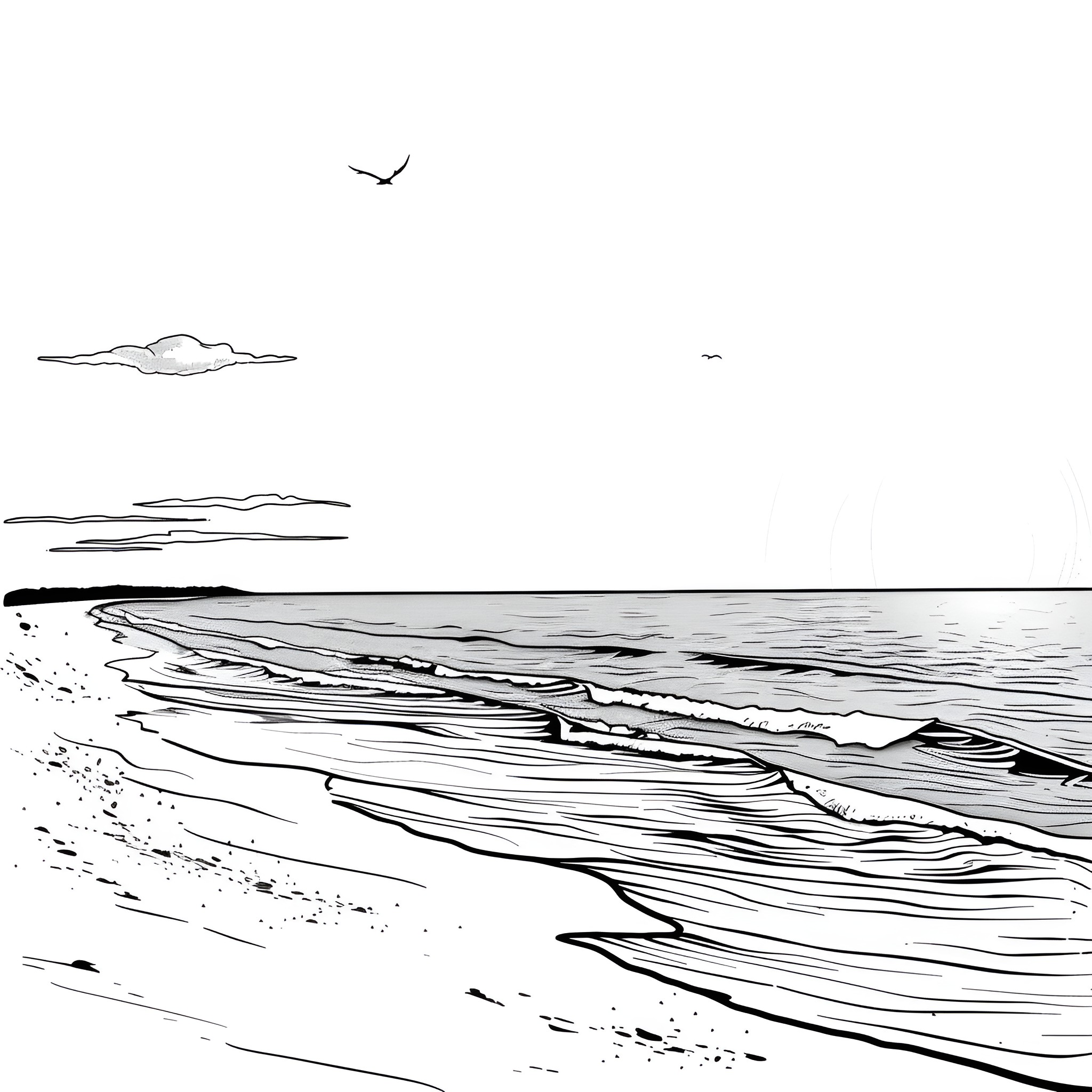 44 Best Easy Beach Drawing Ideas Drawing Ideas (Free Printable PDFs)