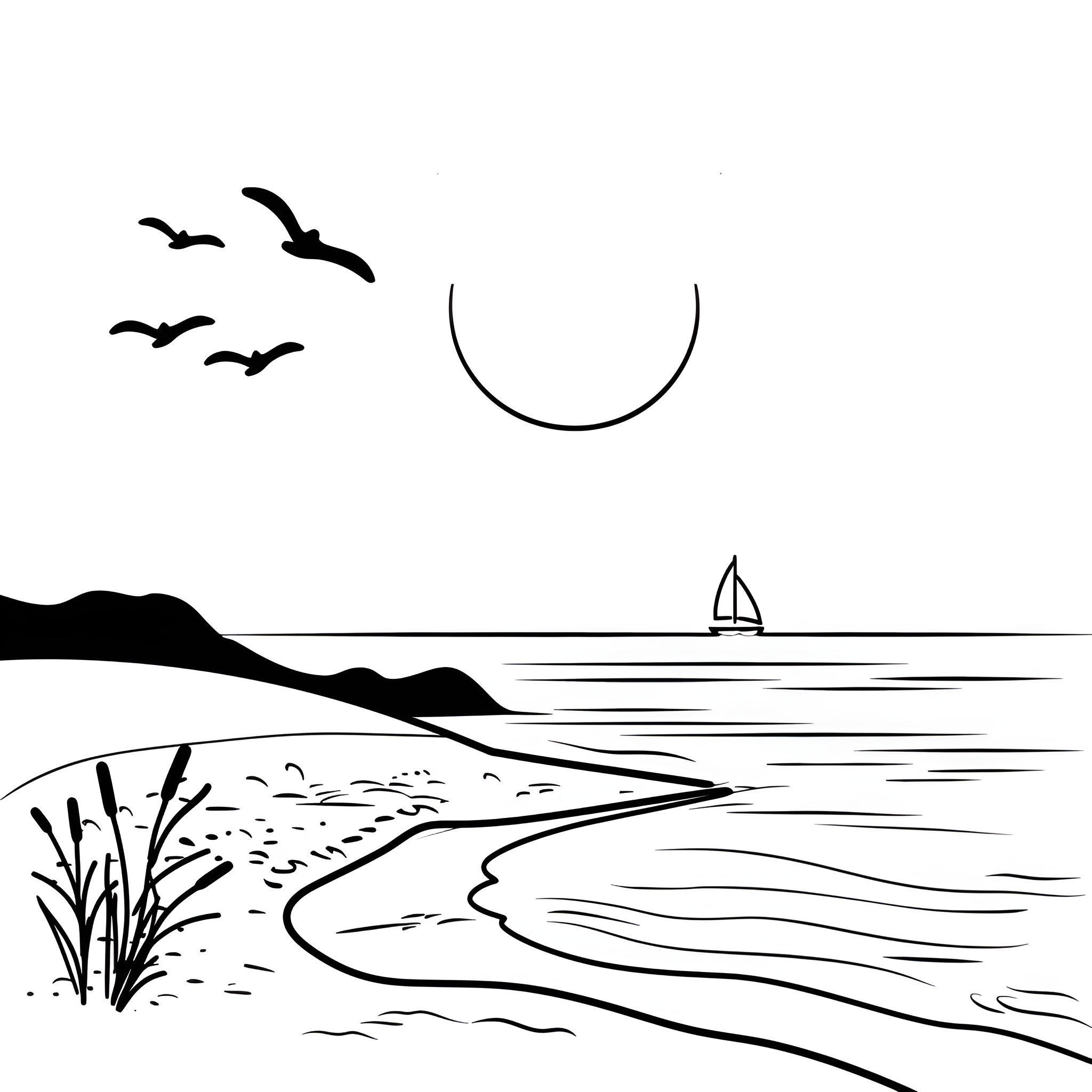 44 Best Easy Beach Drawing Ideas Drawing Ideas (Free Printable PDFs)