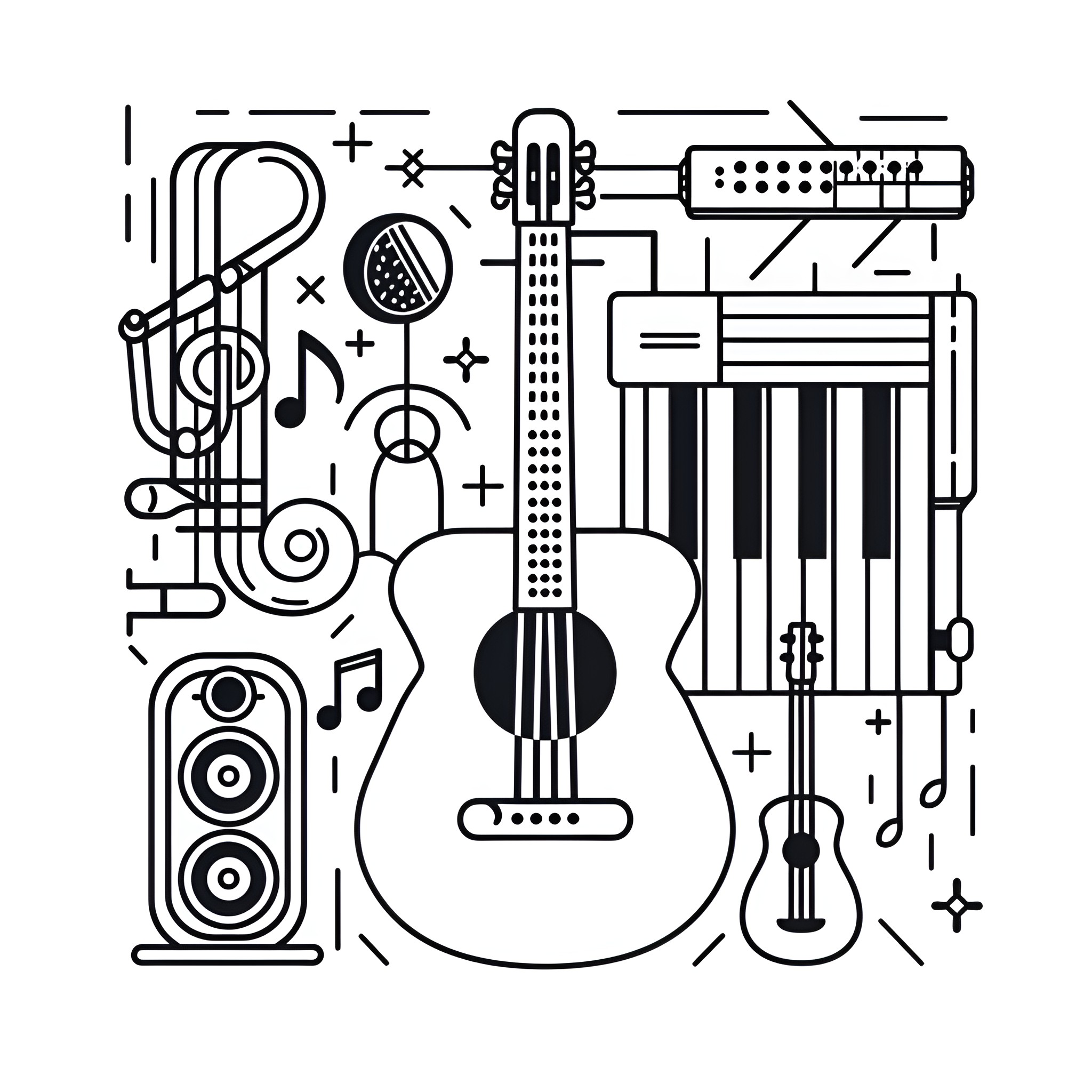 36 Best Easy Music Drawing Ideas Drawing Ideas (Free Printable PDFs)