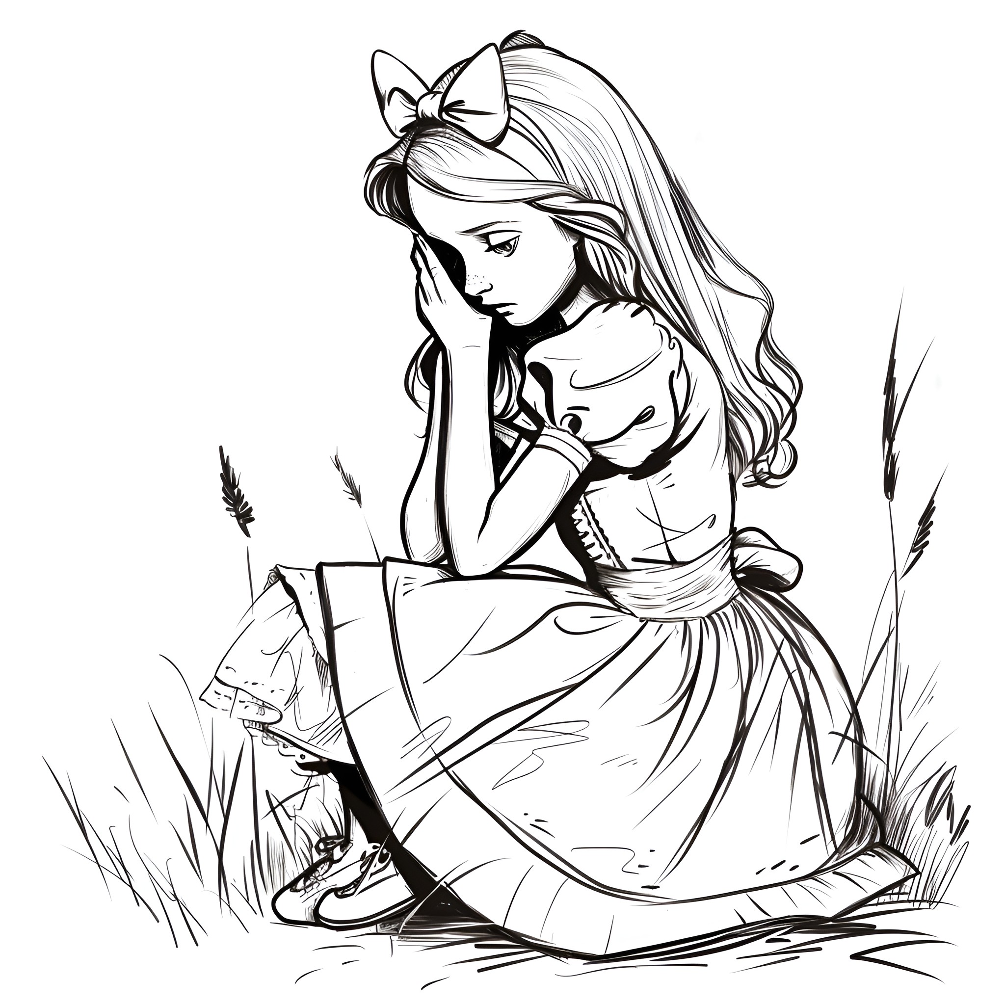 24 Best Easy Alice In Wonderland Drawing Ideas Drawing Ideas (Free ...