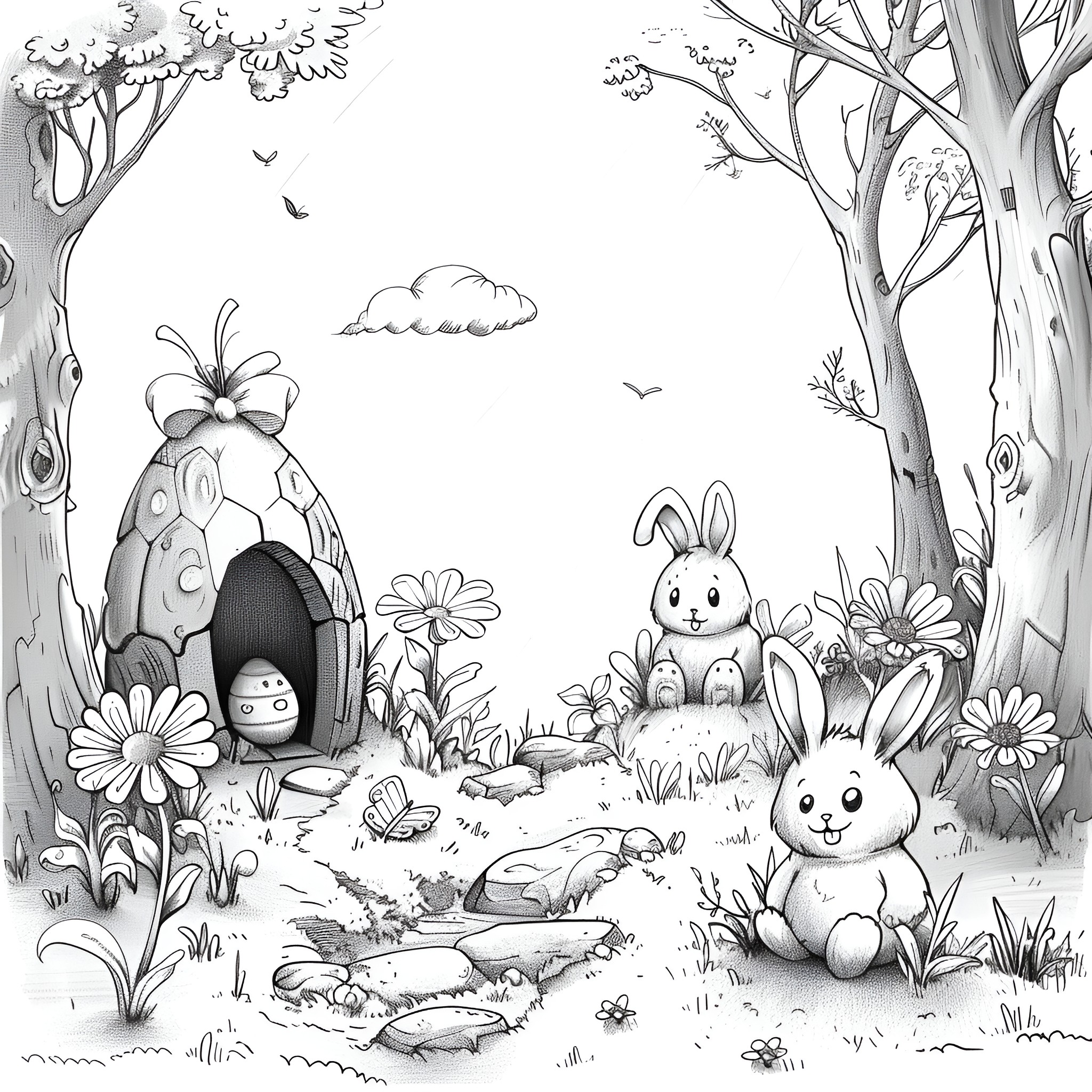 47 Best Easy Easter Drawing Ideas Drawing Ideas (Free Printable PDFs)