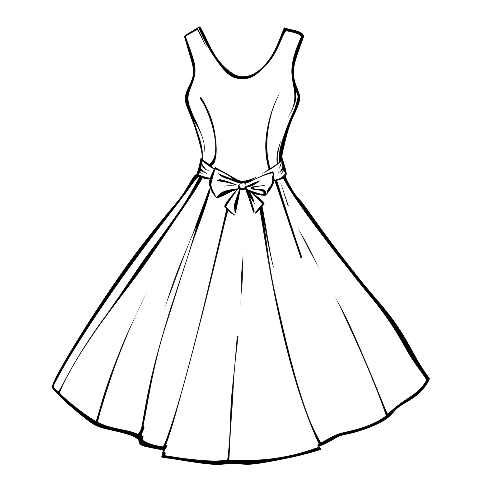38 Best Easy Dress Drawing Ideas Drawing Ideas (Free Printable PDFs)