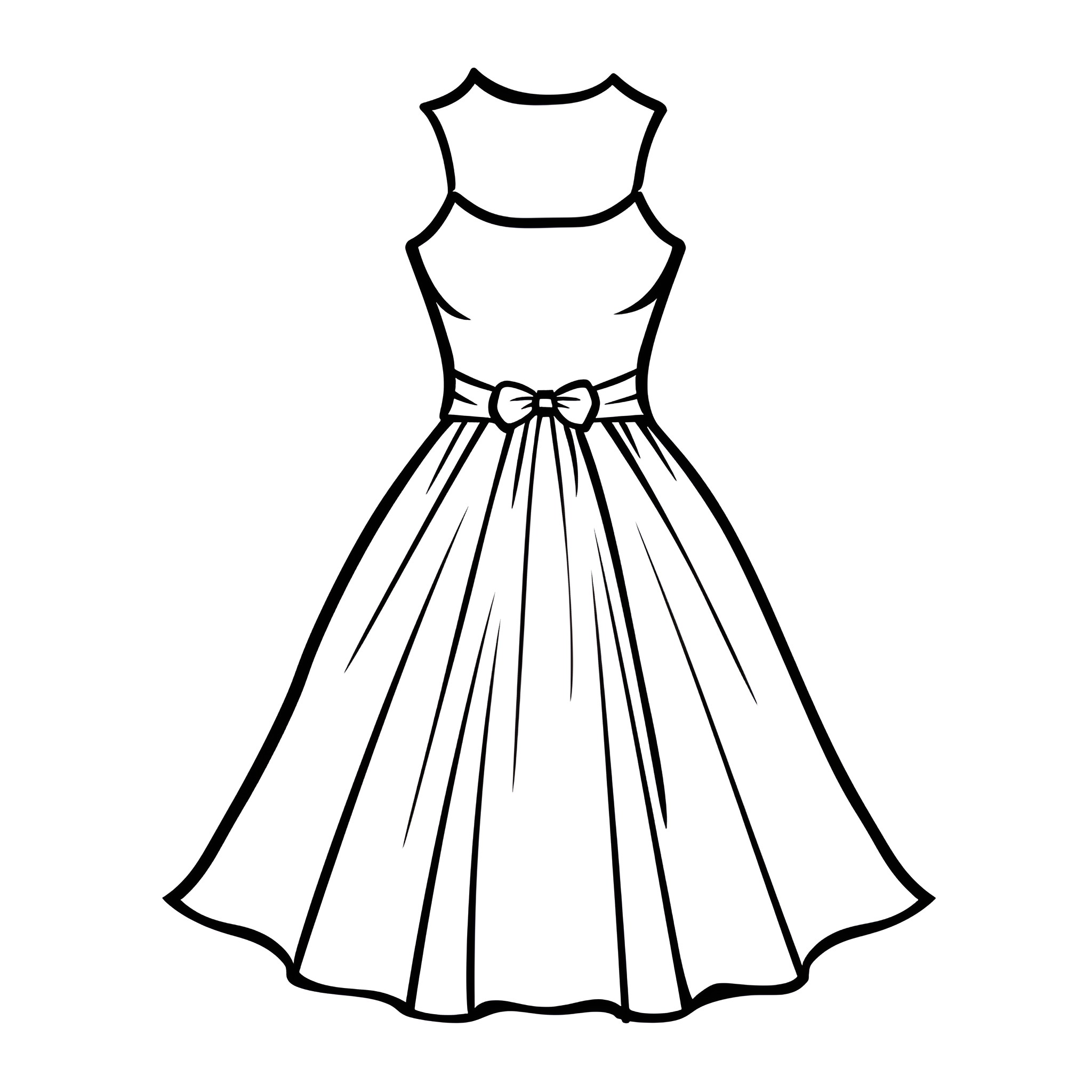 38 Best Easy Dress Drawing Ideas Drawing Ideas (Free Printable PDFs)