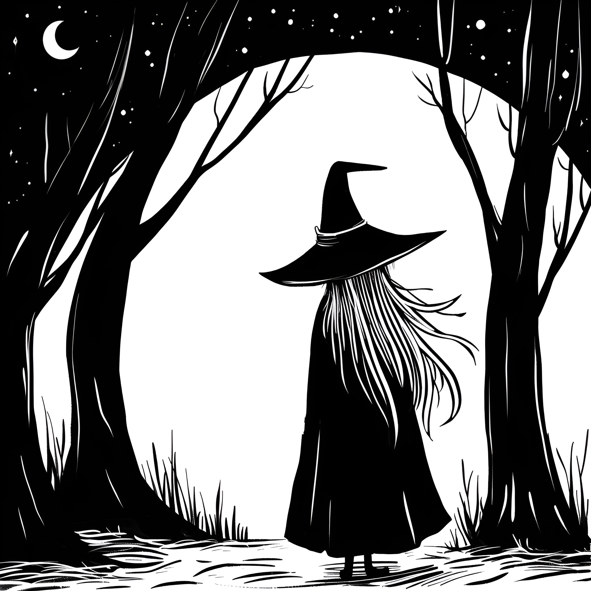 48 Best Easy Witch Drawing Ideas Drawing Ideas (Free Printable PDFs)