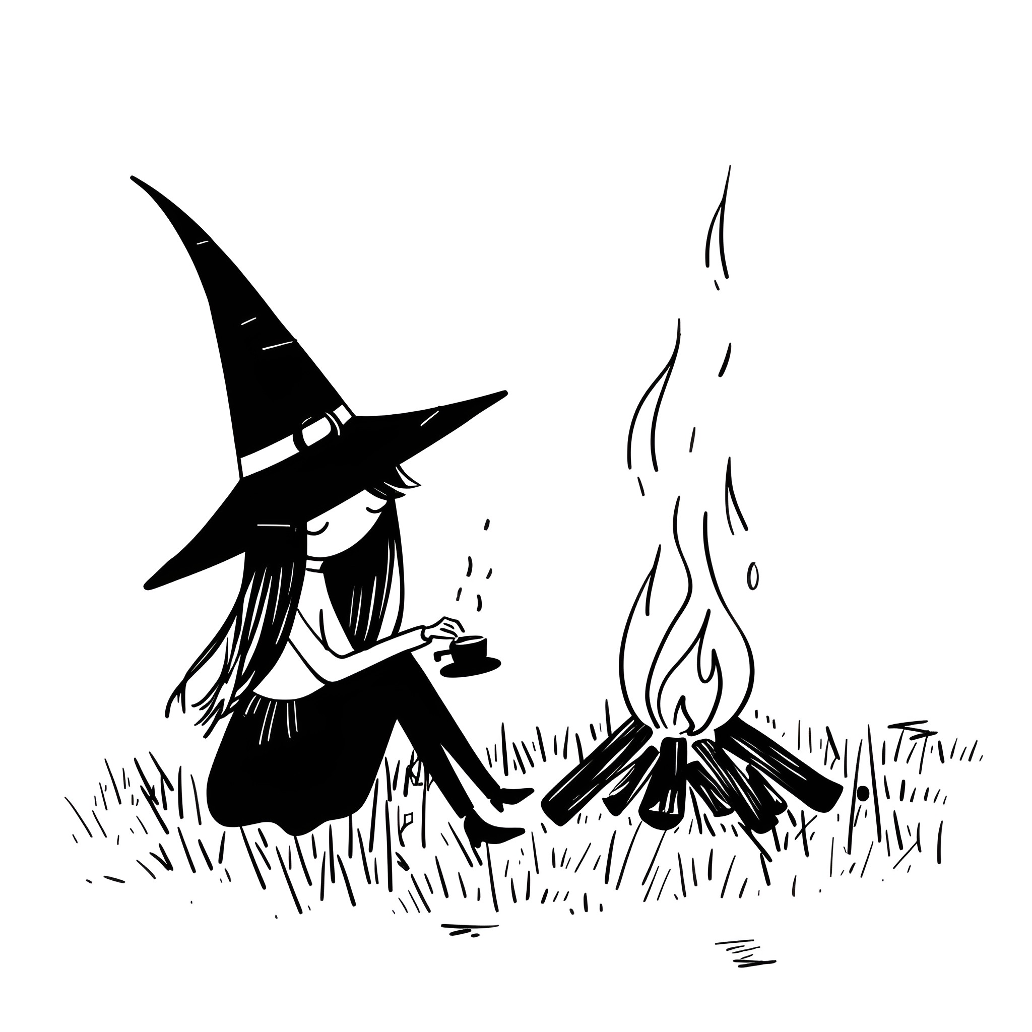 48 Best Easy Witch Drawing Ideas Drawing Ideas (Free Printable PDFs)