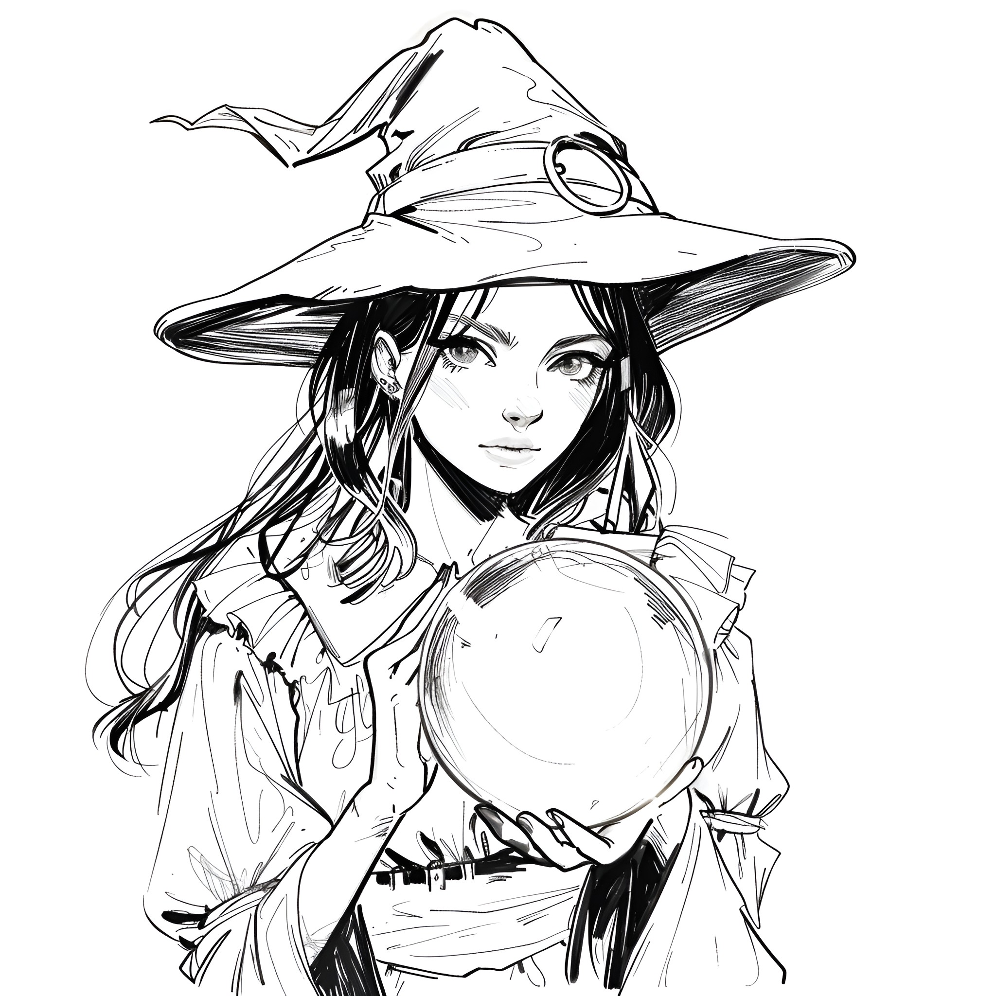 48 Best Easy Witch Drawing Ideas Drawing Ideas (Free Printable PDFs)