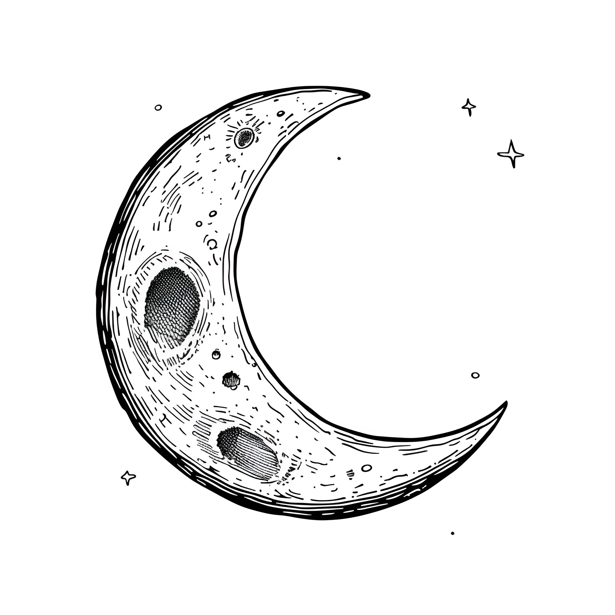 48 Best Easy Moon Drawing Ideas Drawing Ideas (Free Printable PDFs)