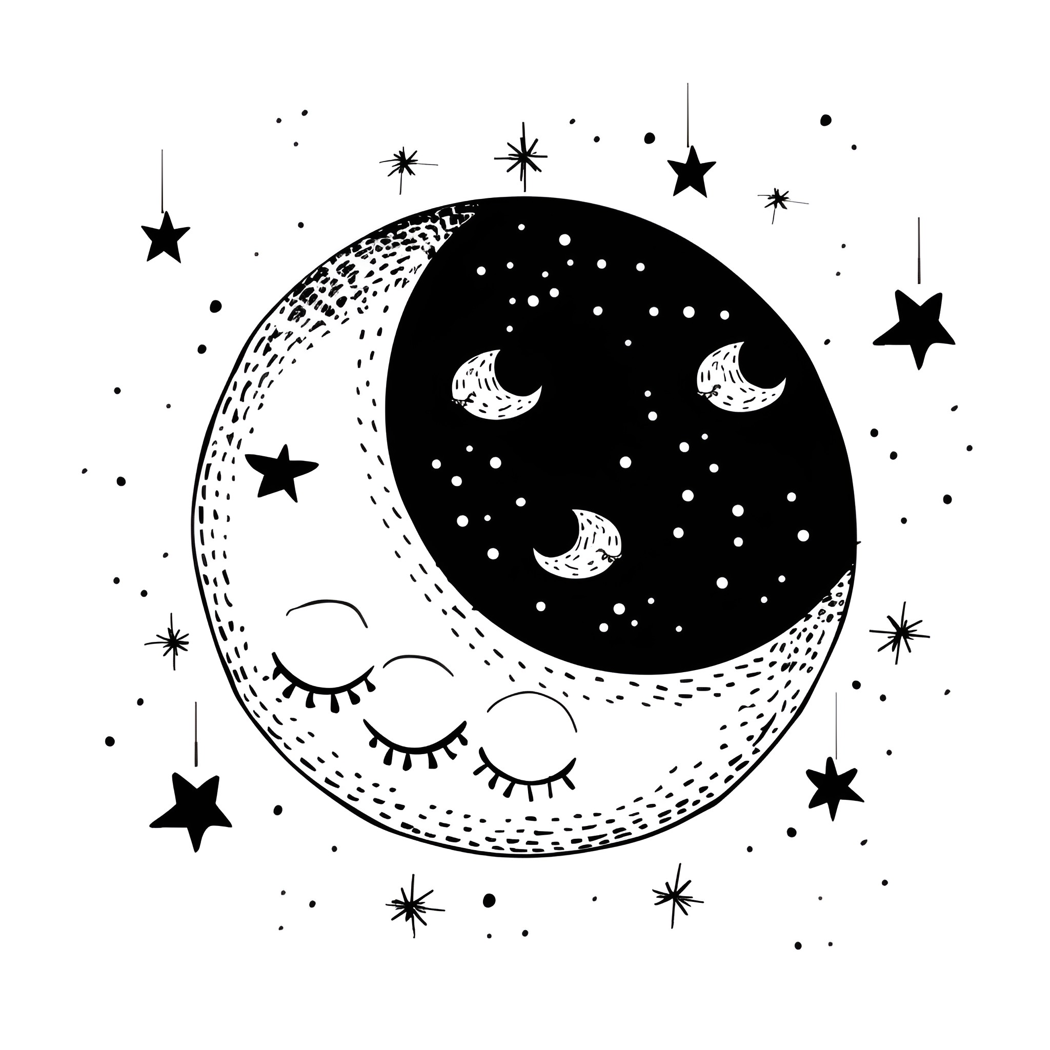 48 Best Easy Moon Drawing Ideas Drawing Ideas (Free Printable PDFs)