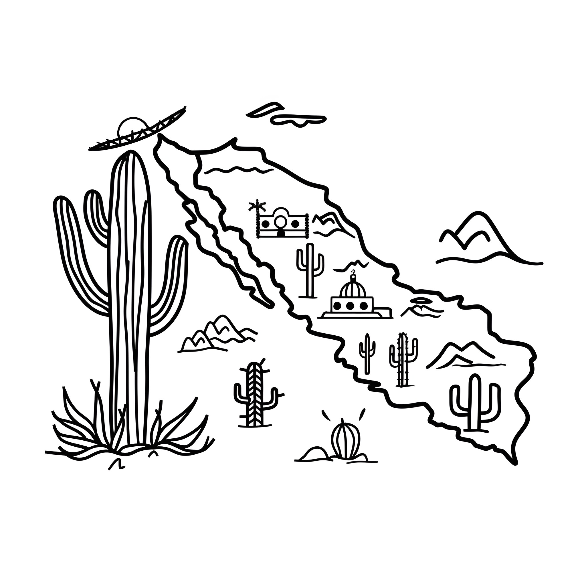 48 Best Easy Mexico Drawing Ideas Drawing Ideas (Free Printable PDFs)